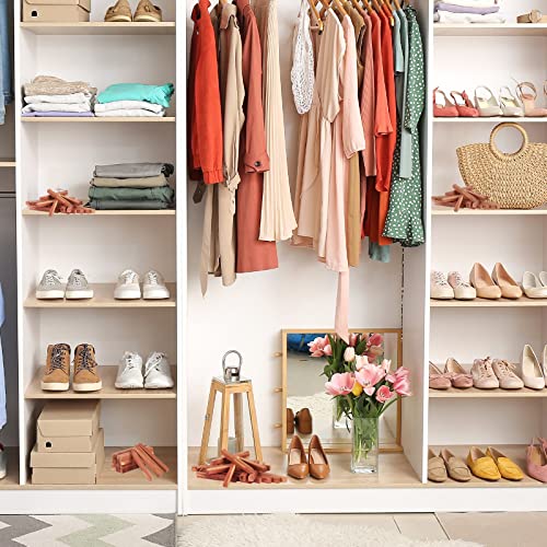 GOLDORCLE 40Pcs Cedar Blocks for Clothes Storage, 100% Natural Aromatic Red Cedar Blocks for Wardrobe, Cedar Planks for Closets Drawers