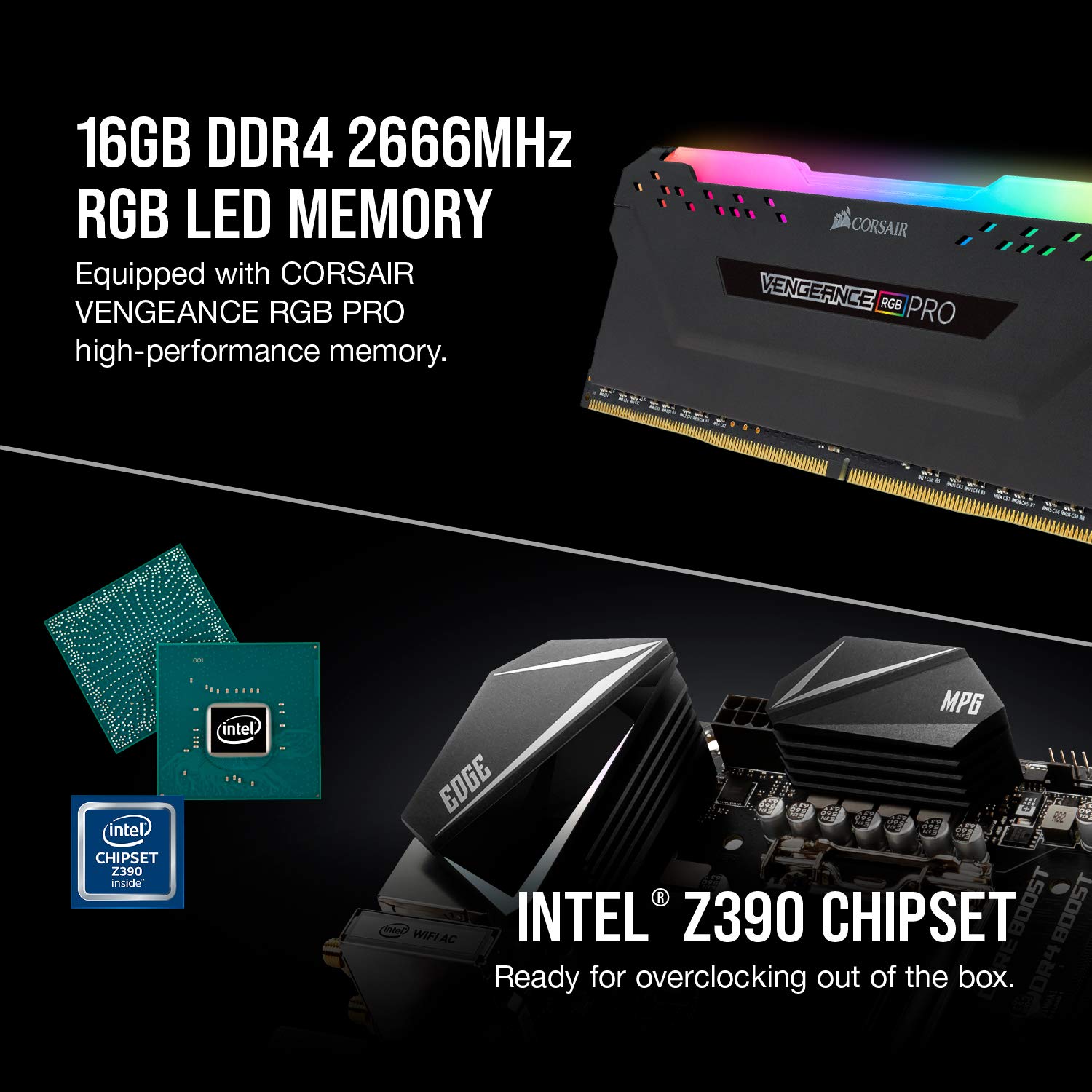 Corsair Vengeance 5185 Gaming PC, i7-9700K, RTX 2080, 480GB M.2, 2TB HDD, 16GB DDR4-2666, Win 10