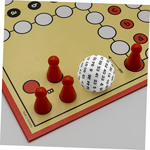 Generic 100 Props Role Playing Dice Table Runners Math Games Dices 100 Sided Polyhedral Dice Party Game Dice Practical Game Dice Multi-Sided Dices Acrylic 100 Sided Dice Checkerboard White