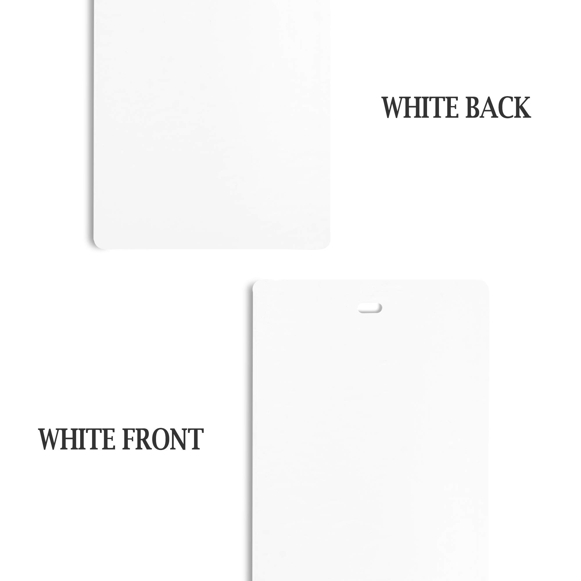 DALIX PVC Vertical Blind Replacement Slats Curved Smooth White 94.5 x 3.5 (5-Pack)
