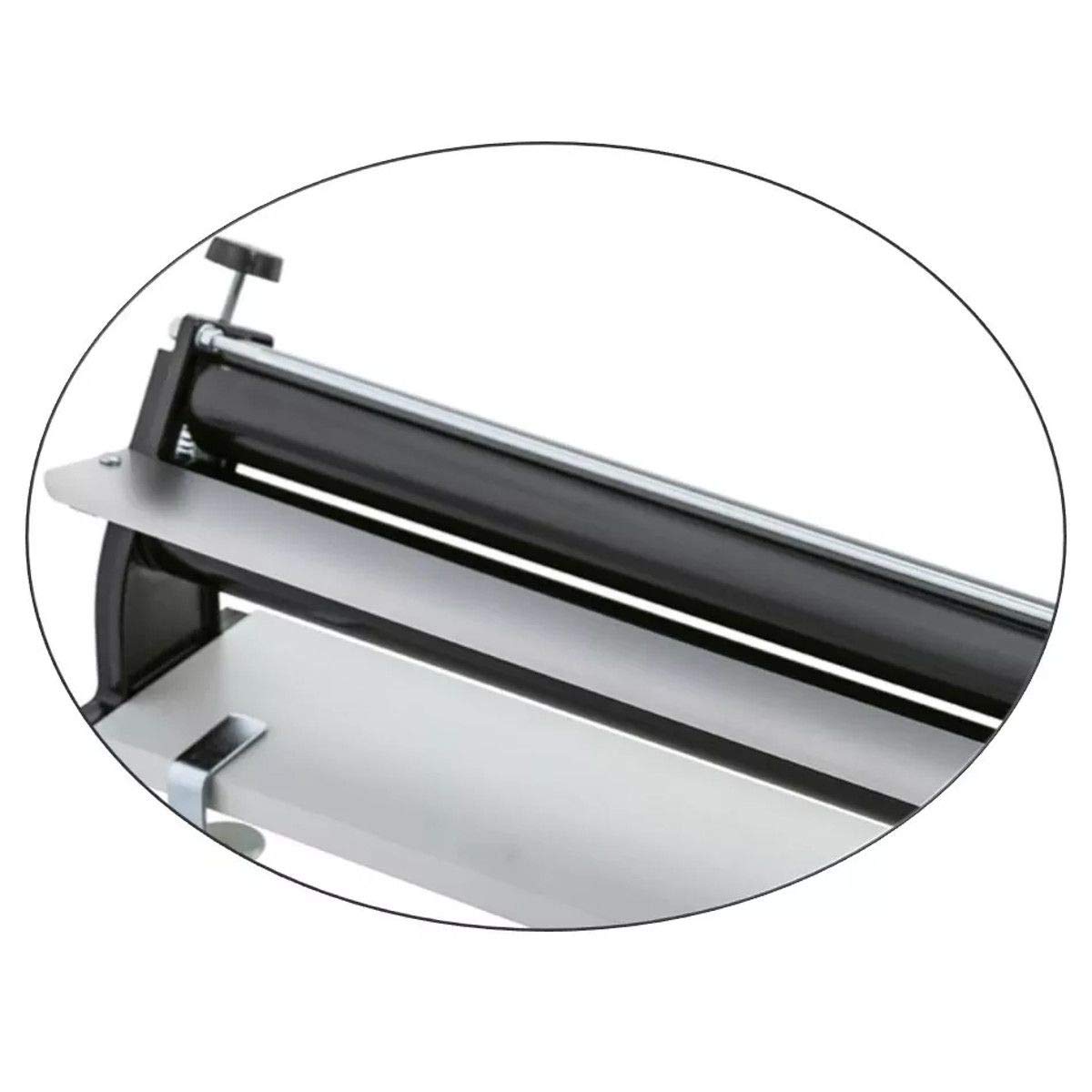 DKN 19-Inch Pizza Dough Roller Machine with Hand Crank - Pasta Maker, Dough Sheeter Features Non-Stick Rollers with Thickness Control - Solid Steel and Aluminum Construction