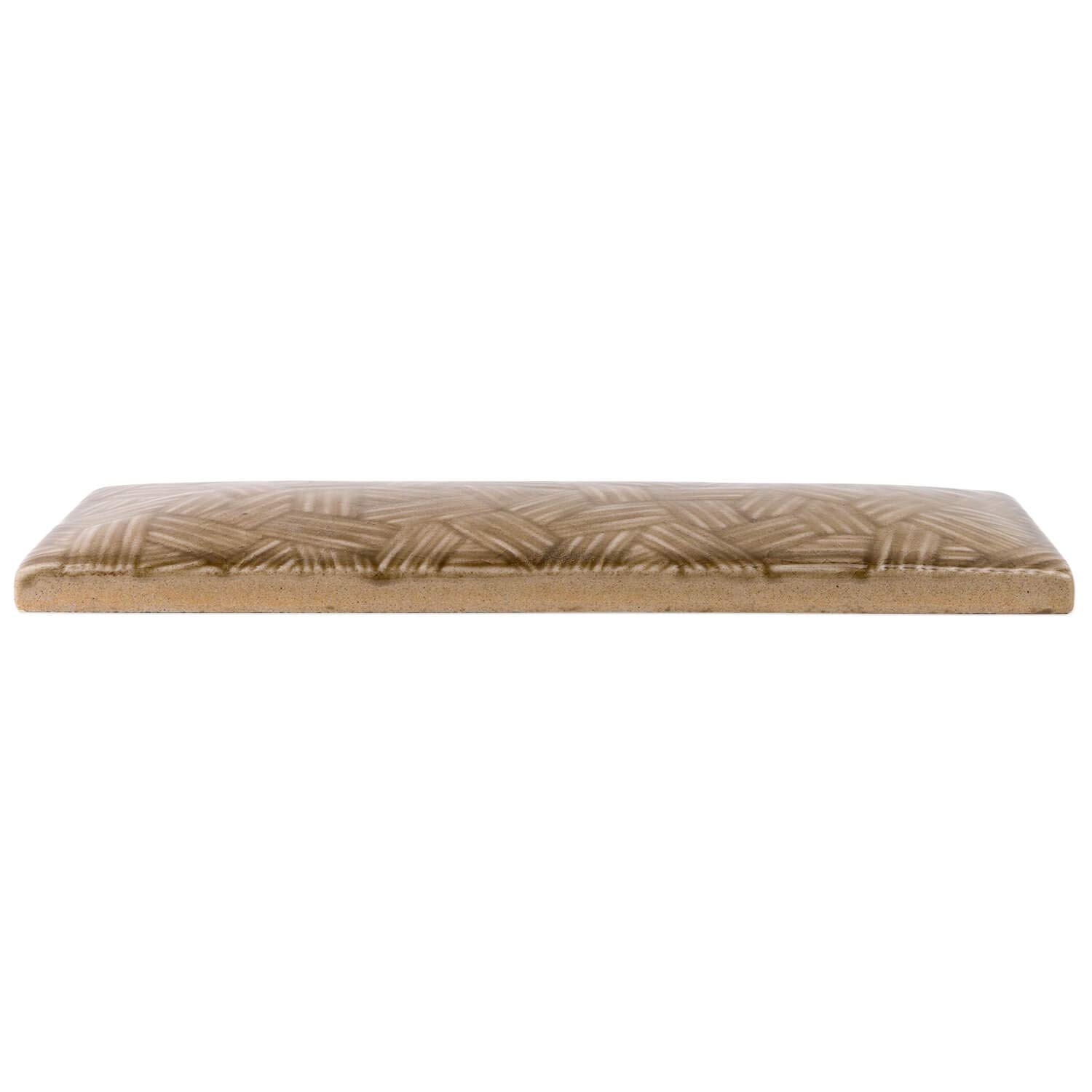 Dallas Pillowed Textured Brown 3" x 8" Polished Crackled Ceramic Subway Wall Tile (1 Box Covers 3.27 sq. ft.)