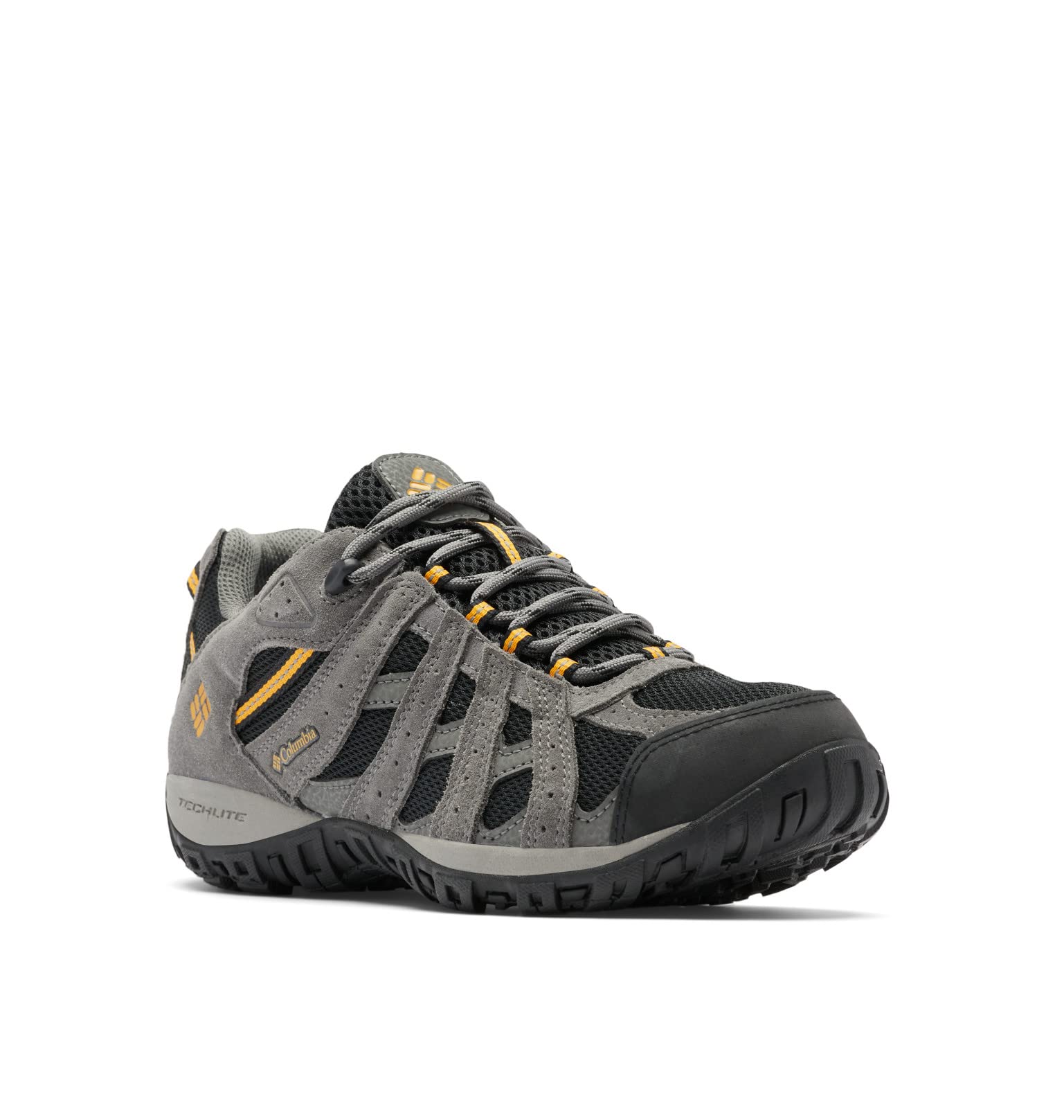 Columbia Men's Redmond Waterproof Hiking Shoe, Black, Squash, 10 D US