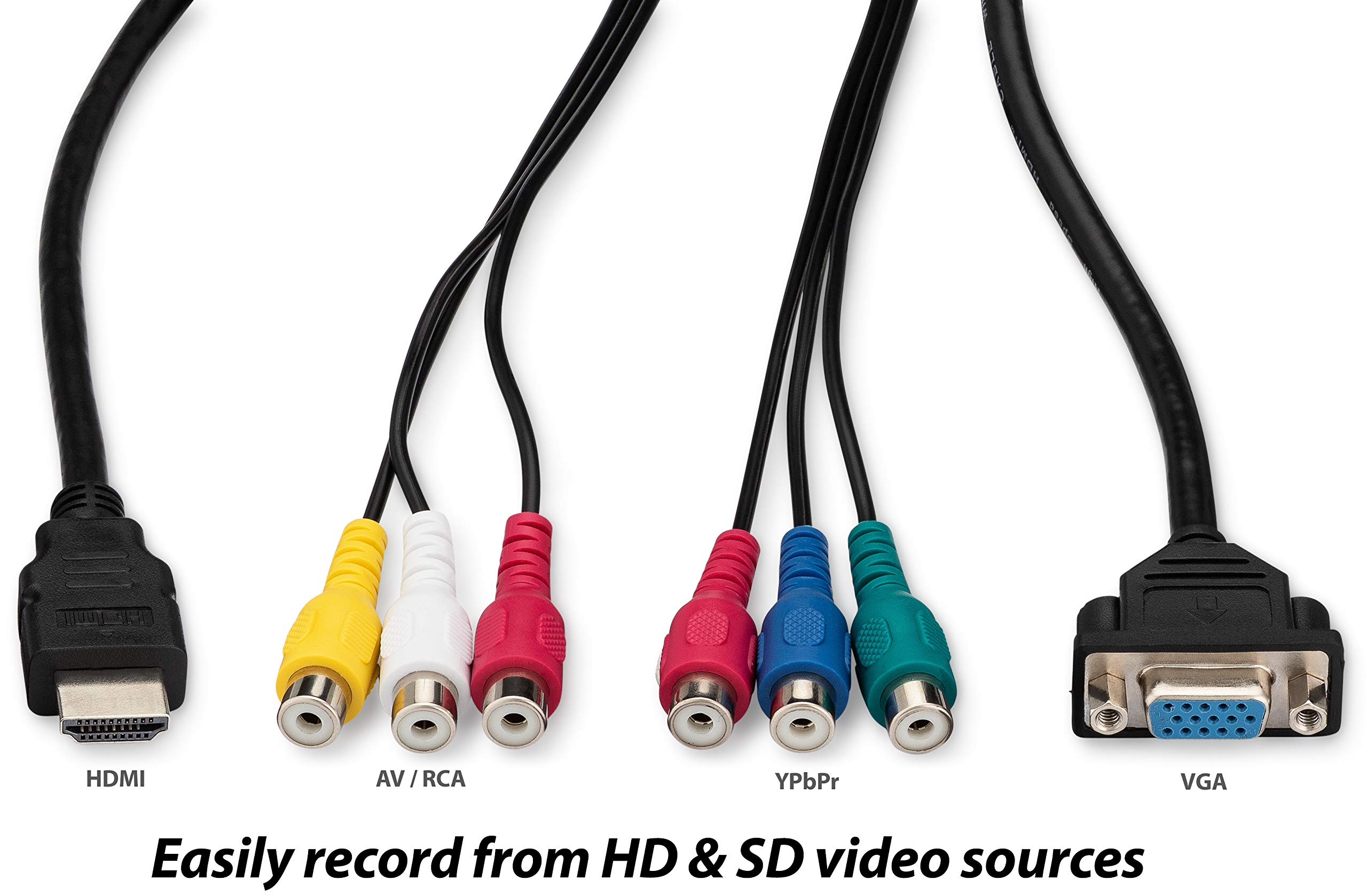 ClearClick HD Capture Box Platinum - Capture and Stream Video from HDMI, RCA, AV, VGA, YpbPr, VHS, VCR, DVD, Camcorders, Hi8
