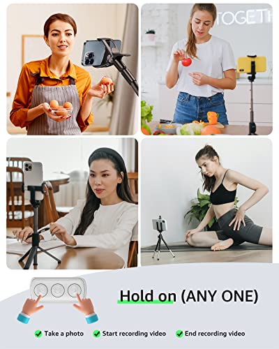 TIK Tok Bluetooth Remote Control Wireless Page Turner Tiktok Scrolling Control Rechargeable with Ring Design for iPhone Android Ipad Cell Phone (White)