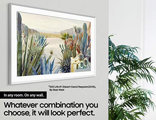 Samsung (2021) Modern Brown Frame Customizable Bezel, 50-Inch
