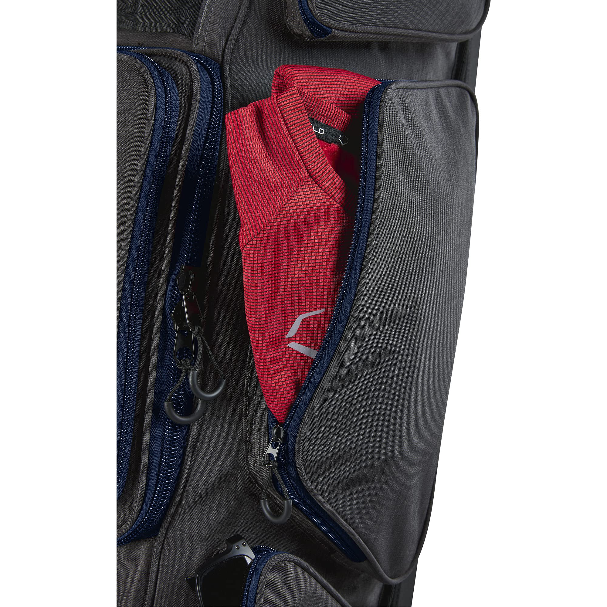 DeMarini Special Ops Front Line Wheeled Bag, Black, L: 38" W: 13.5" H: 11"