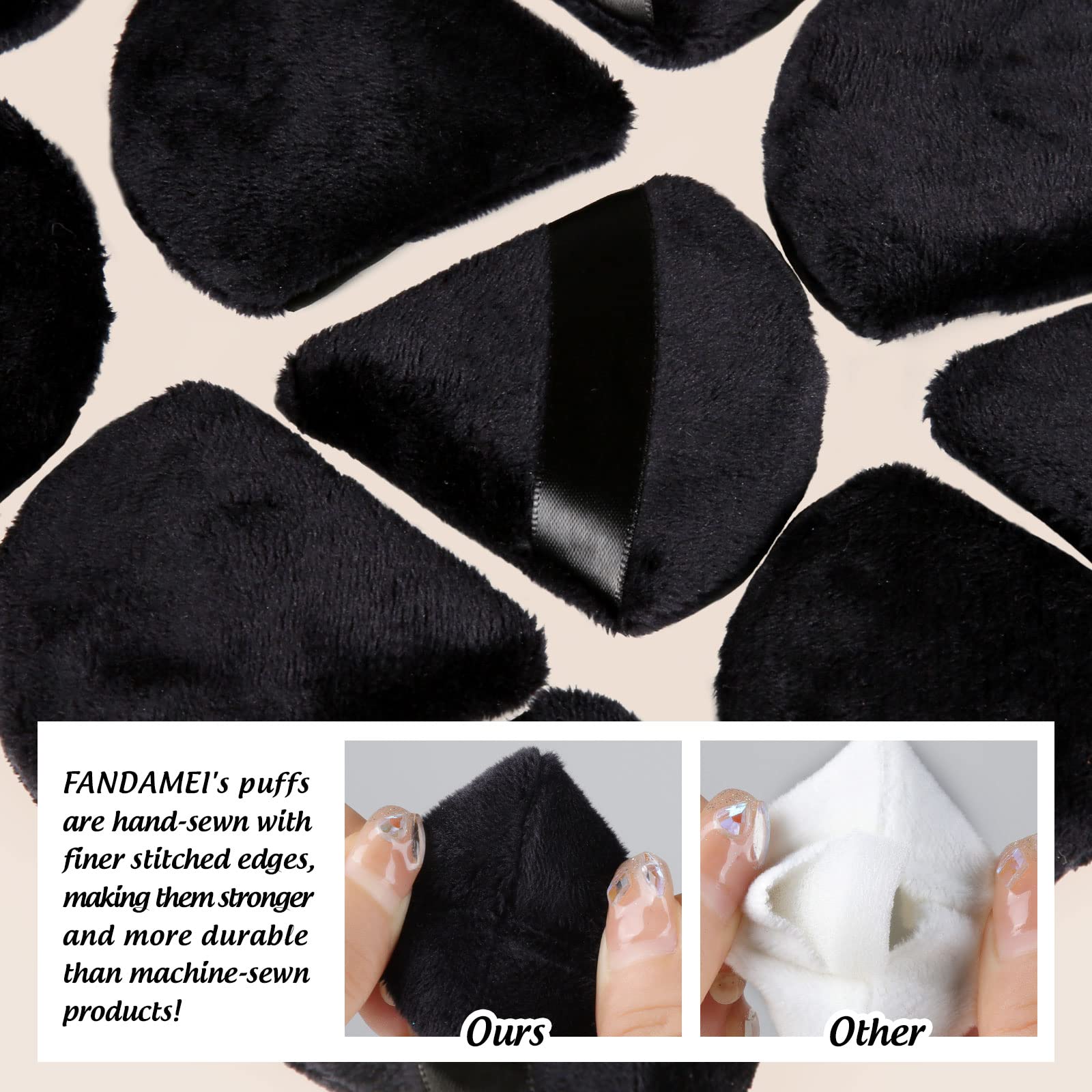 FANDAMEI 15 PCS Powder Puffs and Makeup Sponge Set, Soft Triangle Makeup Powder Puff Face Triangle for Loose Powder Mineral Powder, Make Up Sponges for Foundation Blender Beauty Sponge For Makeup