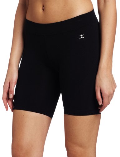 Danskin Women's Essentials Seven Inch Bike Short, Black, Large