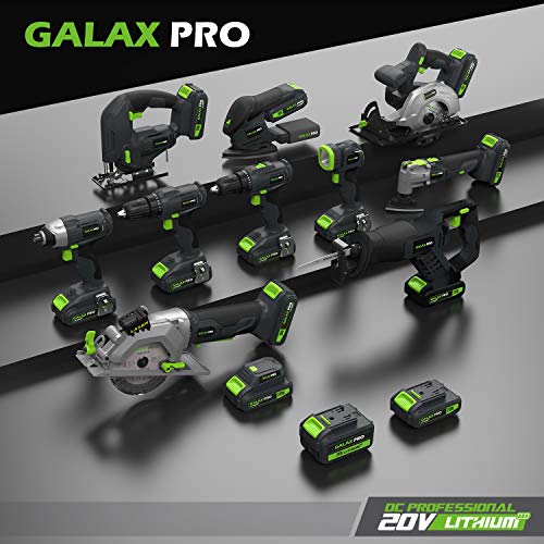 GALAX PRO 2-Speed Compact Drill 20V MAX Lithium-Ion Drill/Driver, 3/8'' Electric Drill with 19+1 Torque Setting, 1.3 Ah Battery, LED Work Light for Home Improvement and DIY Project