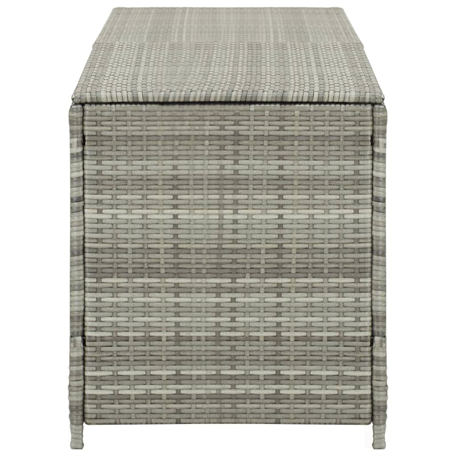 ZEYUAN Patio Storage Box Deck Storage Box Outdoor Storage Cabinet Waterproof Storage Containers Storage Outdoor Poly Rattan 78.7"x19.6"x23.6" Gray