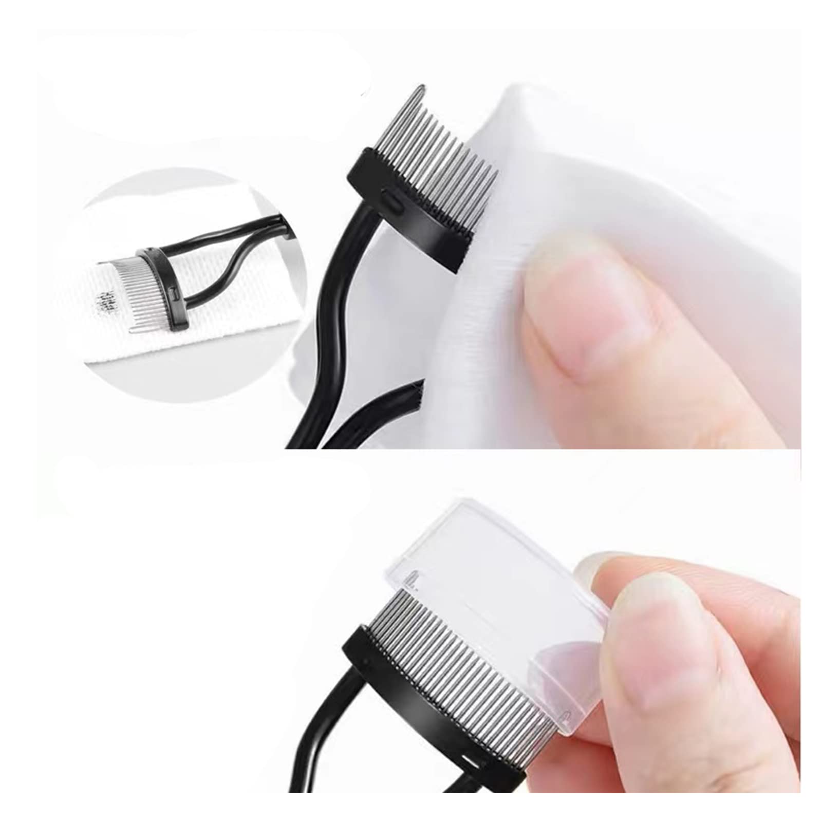 Eyelash Comb Separator Eyelashes Separator Curler,Adonop Eyelash Brush Definer Lash Comb Mascara Eyebrow Applicator with Cover Cosmetic Brushes Tool