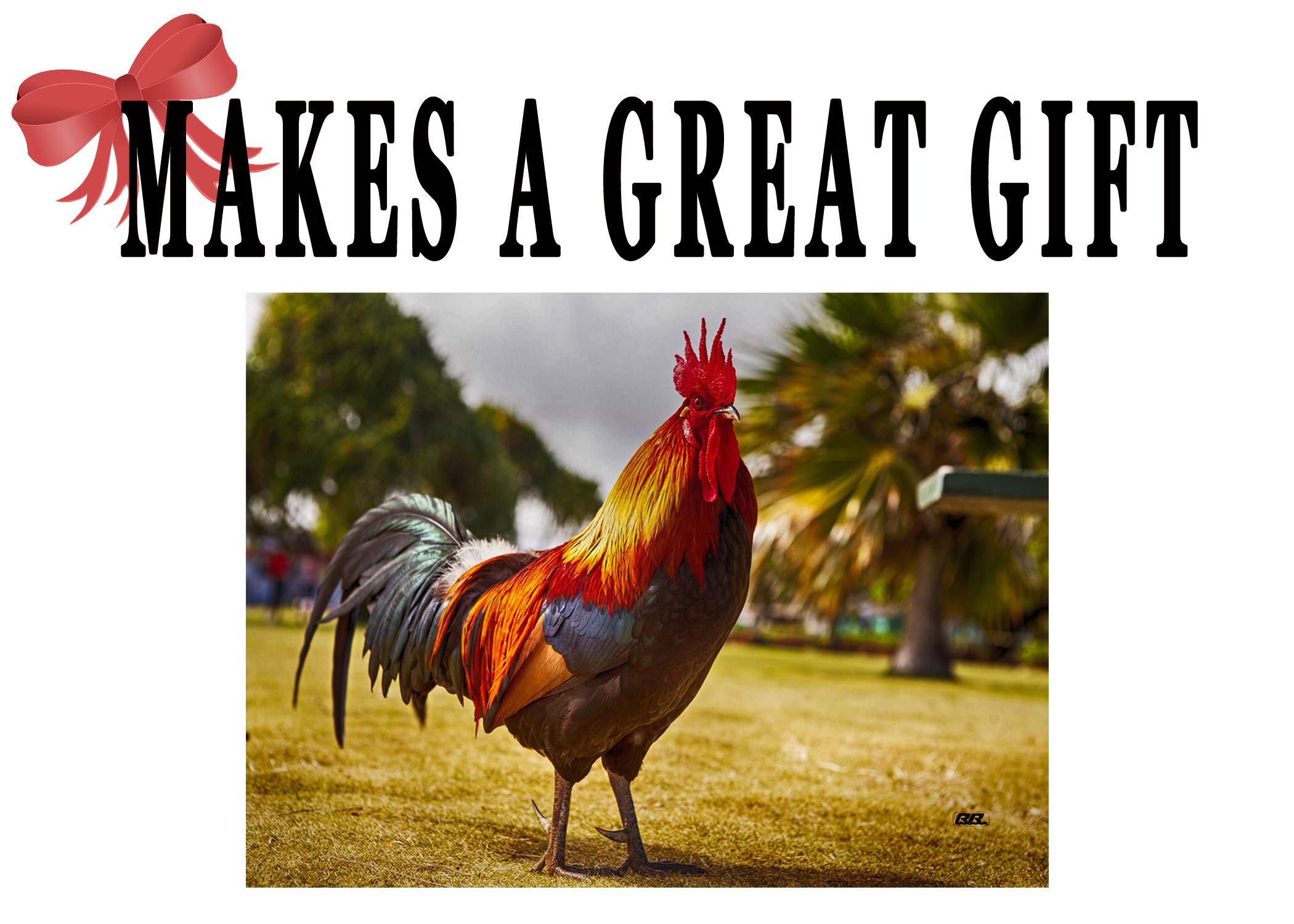 Farm Animal Rooster Barnyard Kitchen Glass Cutting Board Barn Decorative Gift Farmhouse Ranch Design