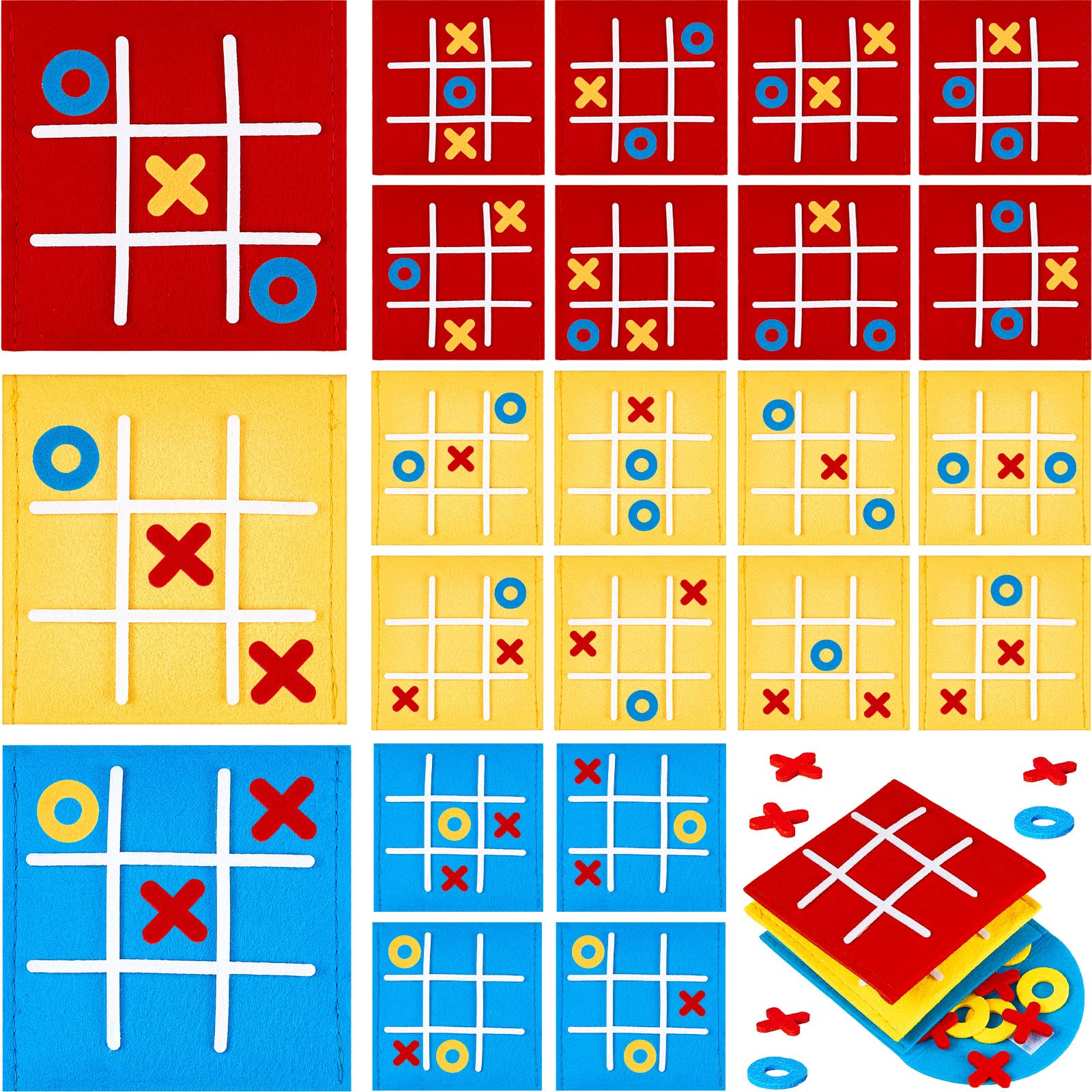 Deekin Tic Tac Toe Strategic Board Game Birthday Party Favors with Envelope Student Gifts Mini Board Games Birthday Board Game Tic Tac Toe Decor for Goody Bag Fillers Educational Toy (50 Pcs)