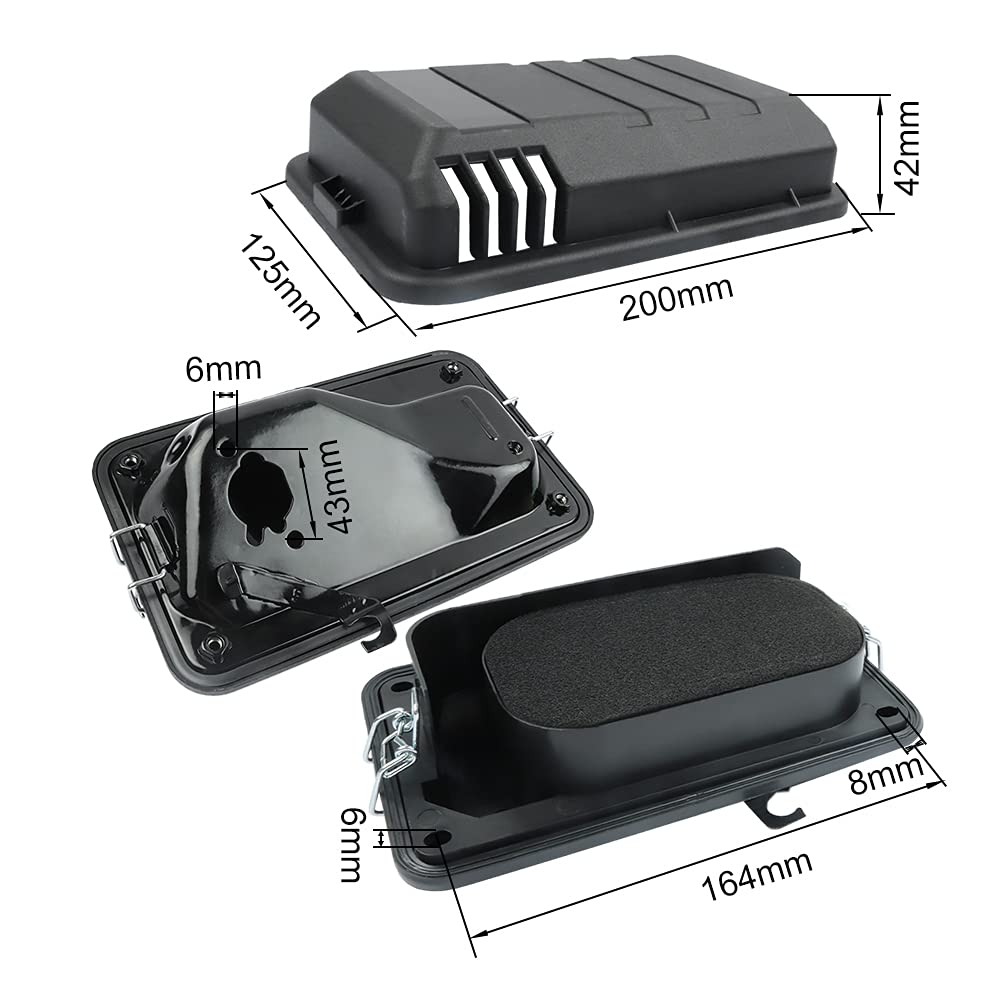 FLYPIG Air Filter Housing Box/Cover Assembly For Honda GX200 6.5HP GX160 5.5HPGX170 GX120 Generator Replace 17211-ZB2-000