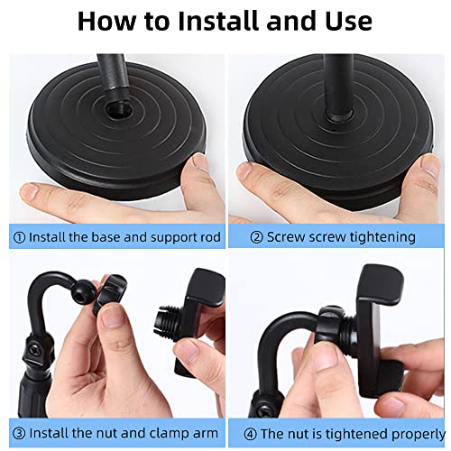 Lawdiey Cell Phone Stands, Multifunctional Mobile Phone Bracket Live Broadcast Bracket Adjustable Height Mobile Phone Telescopic Portable Bracket Live Bracket