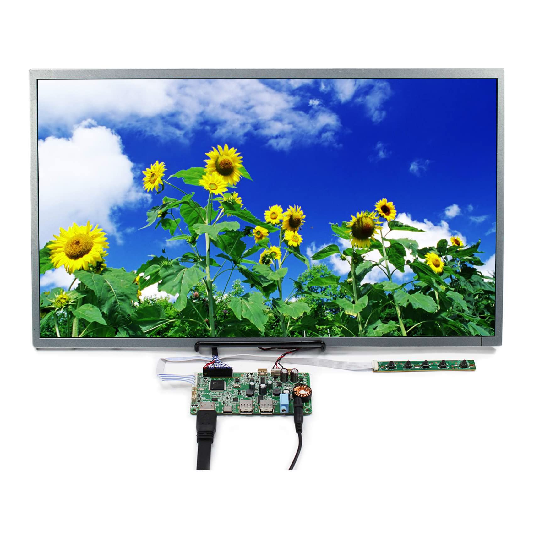 FanyiTek 20.7" MT207FHM-N20 1920x1080 FHD TFT LCD Screen and Type C HD-MI USB LVDs Controller Board,for DIY Computer Monitor