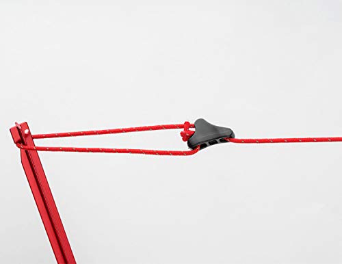 Clostnature Aluminum Tent Stakes - Heavy Duty Tent Pegs with Ropes, Ultralight Tent Stakes for Camping, Canopy(12pc Pack)