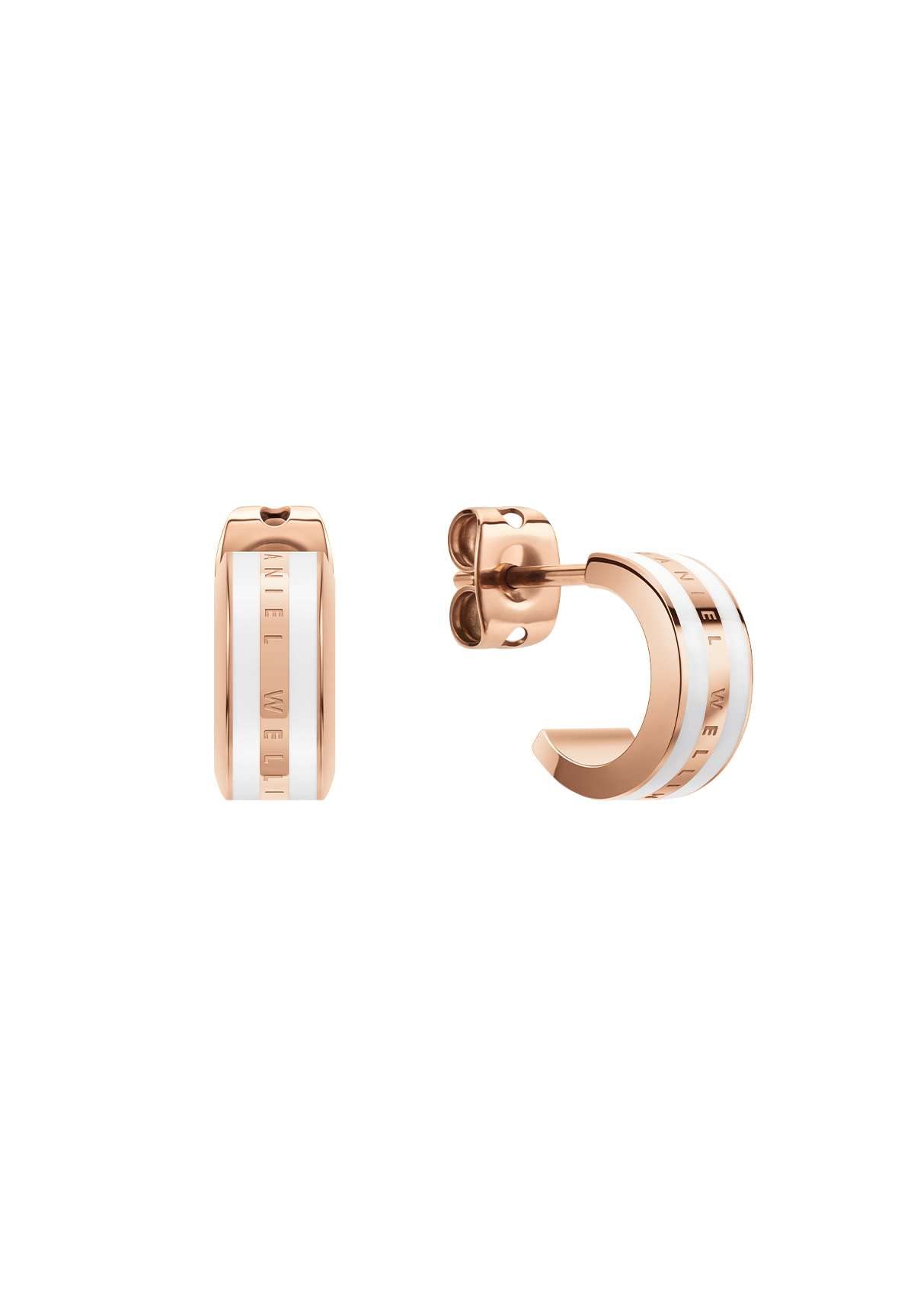 Daniel Wellington Emalie earrings One Size Enamel And Stainless Steel (316L) With Rose Gold Plating Rose Gold