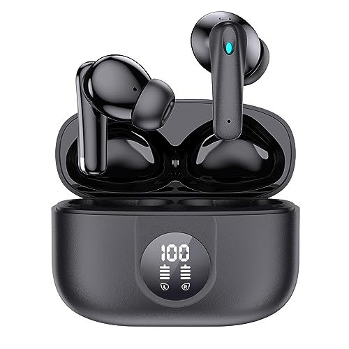 HomeSpot True Wireless Earbuds, Active Noise Cancellation Bluetooth 5.3 TWS with 4 ENC mic, Charging Case with Battery Level Indication, Low Latency 30 Hrs Playback time