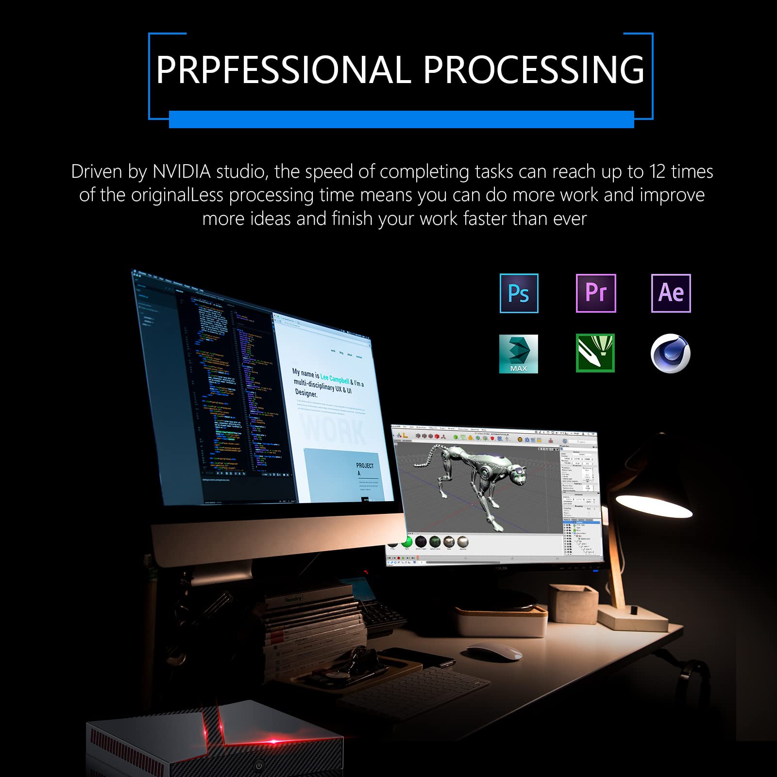 goodtico [Gaming PC] Mini PC Core i9 9880H, 8Cores 16Threads Up to 4.8GHZ, GTX1650ti GDDR6,Mini Gaming Desktop Computer,32G Ram 1TB Nvme SSD WiFi 6 BT 5.0