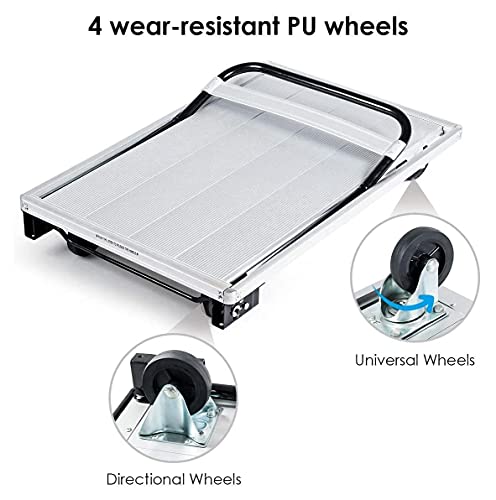 Generic Platform Trucks Hand Trucks Luggage Cart Trolley, Carts with Wheels Moving, Stands Platform Trucks (Color : 36 x 24 x 32.5 inch)