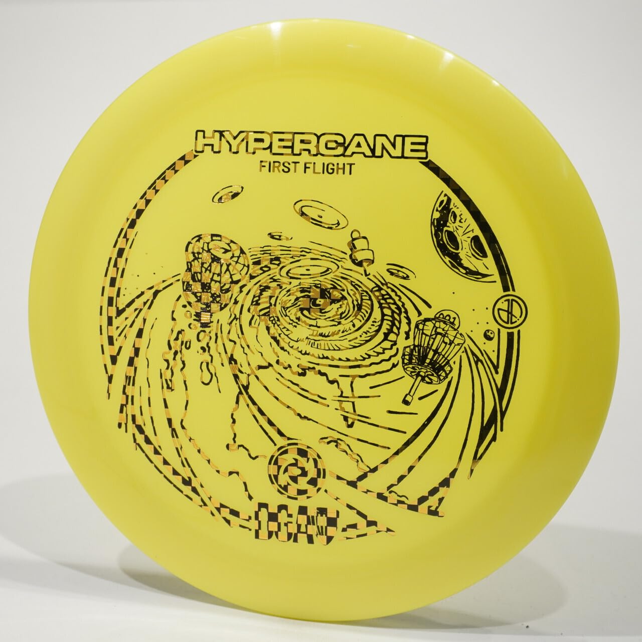 DGA Hypercane (ProLine PL) First Flight Distance Driver Golf Disc, Pick Weight/Color [Stamp & Exact Color May Vary] Yellow 173-174 Grams