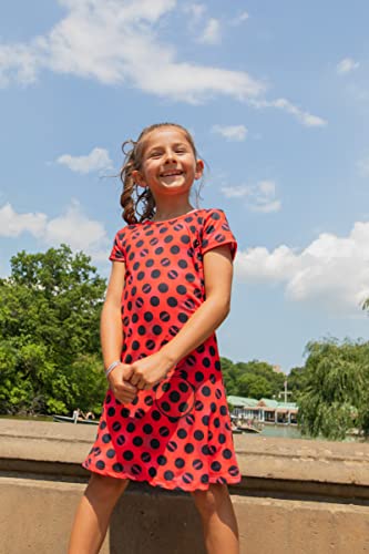 Miraculous Ladybug Little Girls 2 Pack Short Sleeve Dresses Black 7-8