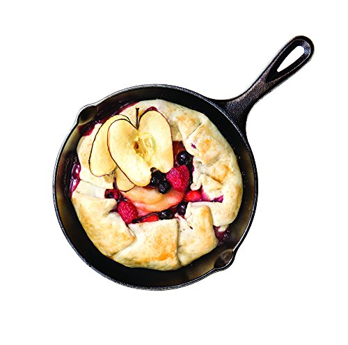 Lodge L8DOLKPLT Cast Iron Dutch Oven with Dual Handles, Pre-Seasoned, 5-Quart & L5SK3 Pre-Seasoned Cast-Iron 8-Inch Skillet