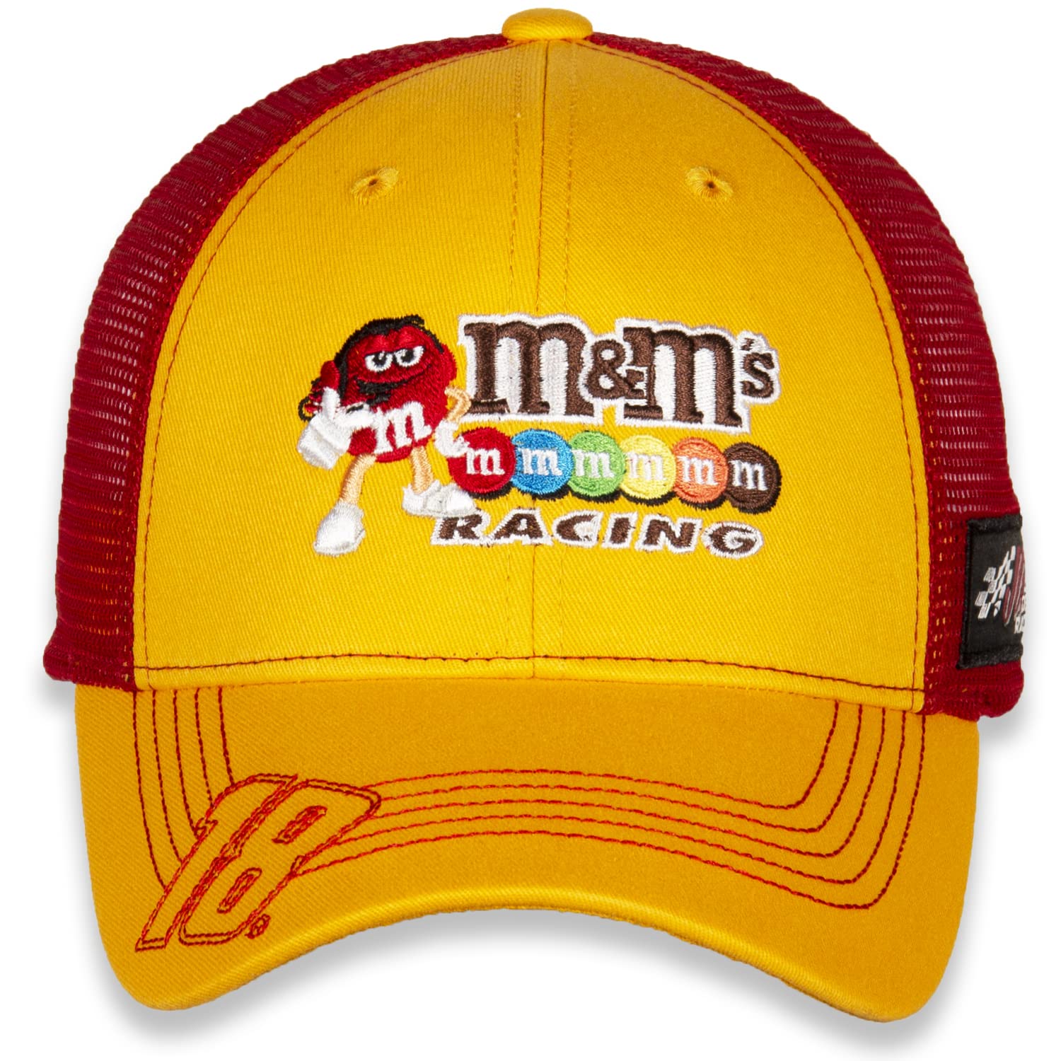 Checkered Flag Sports NASCAR 2022 Vintage Sponsor Trucker Mesh Adjustable Hat Cap-Kyle Busch #18