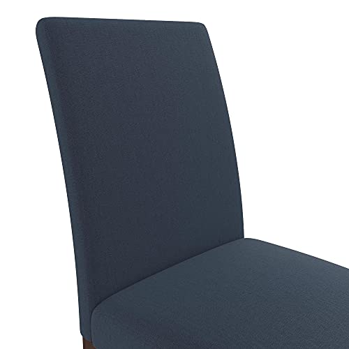 DHP Parsons Upholstered Dining Chair, Set of 2, Navy Linen