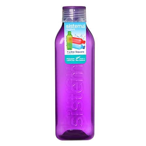 Online Kitchenware Sistema Square 1L Bottle Purple Set of 2