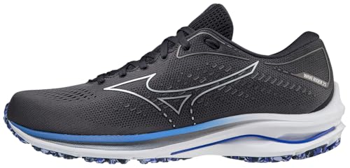 Mizuno Men's Wave Rider 25 | Neutral Support Running Shoe |Eco Friendly Materials | Obsidian | US 12