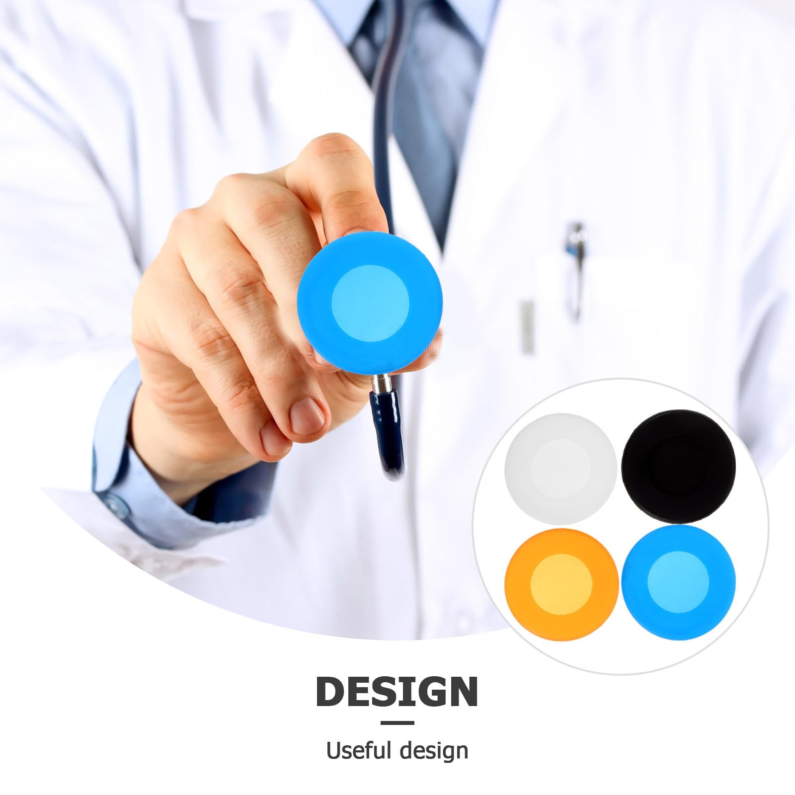 Healvian 16Pcs Covers,Portable Silicone Cover,Silicone Spare Parts, Diaphragm Covers for Doctor, Replacement Parts, Silicone Cover