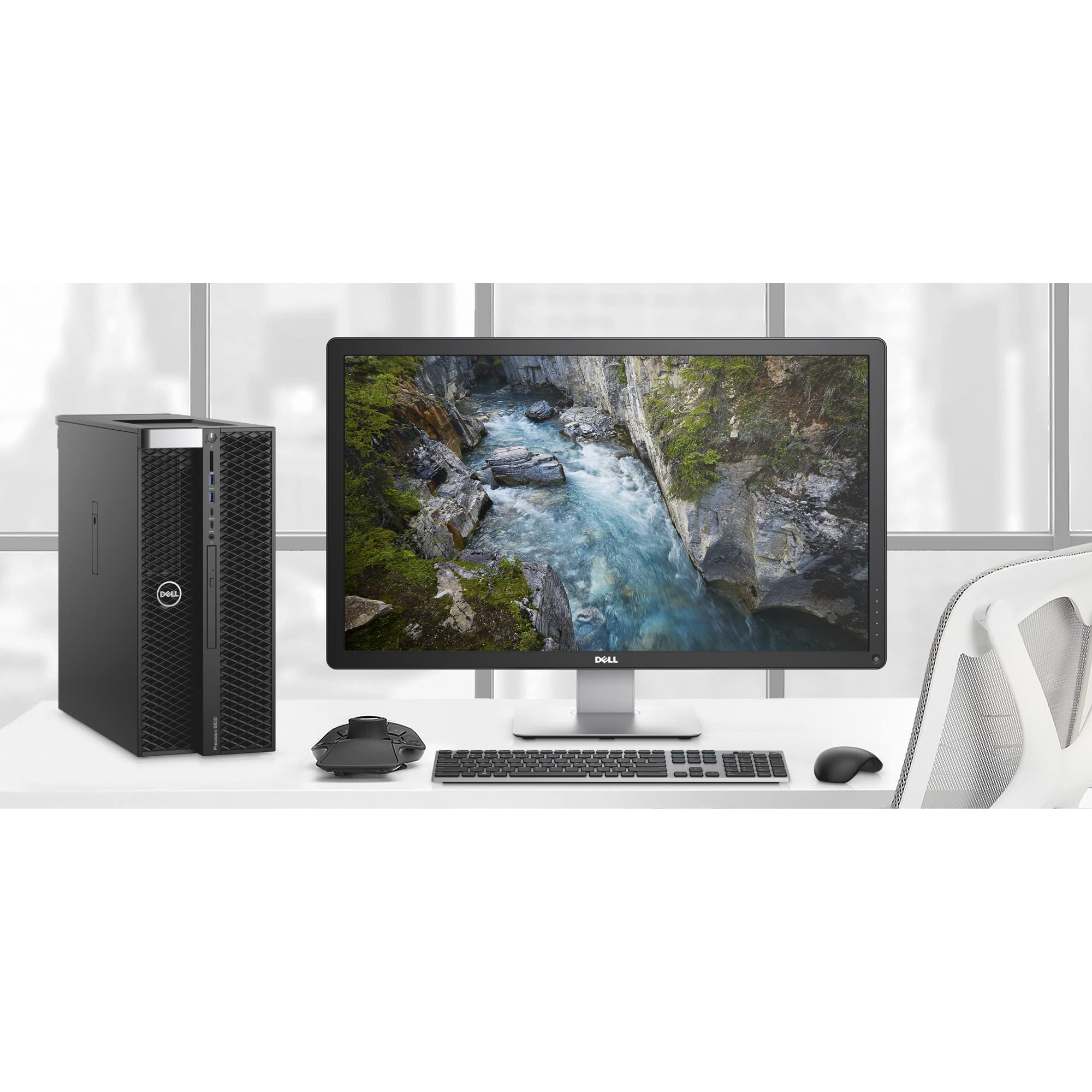Dell Precision 5000 5820 Workstation - 1 x Intel Xeon Quad-core (4 Core) W-2225 4.10 GHz - 32 GB DDR4 SDRAM RAM - 1 TB HDD - 512 GB SSD - Tower