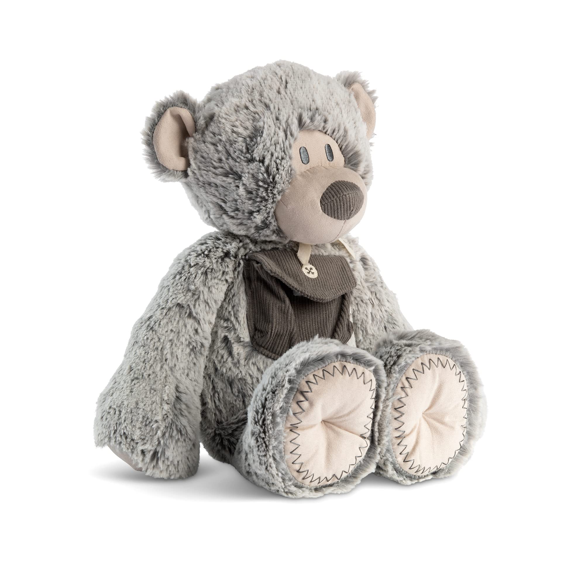 DEMDACO Pocket Prayer Teddy Bear Grey 16 Inch Polyester Plush Fabric Stuffed Animal Toy
