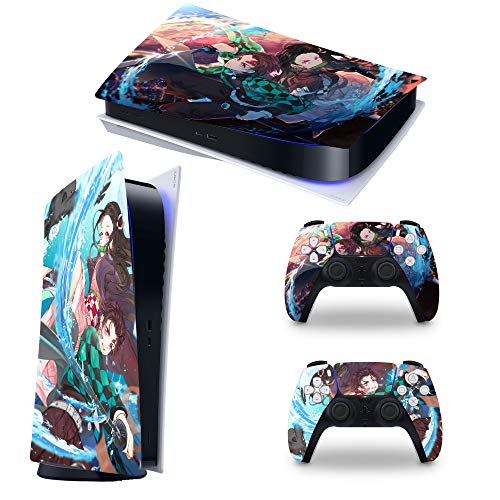Devil Hunter PS5 Standard Edition Console and Controller 5 Controller Skin Set - PlayStation 5 Vinyl
