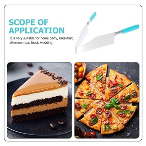DOITOOL 4Pcs Cake Slicer Cutter, Stainless Steel Cake Server Slicer Pie Knife, Cake Lifter Tools Professional Cake Knife Pastries Divider Cake Cut Clips for Cakes Pies Bread Pizza Pastries