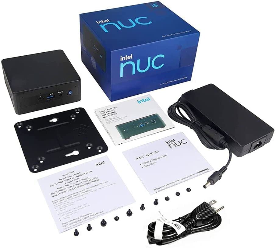 Intel NUC 11 Pro Performance Kit NUC11PAHi5 (4-Core i5-1135G7, 32GB RAM, 1TB SSD, Iris XE Graphics) Mini Business Gaming PC Desktop, Wi-Fi, IST Cable, 3-yr Warranty, Win 11 Pro