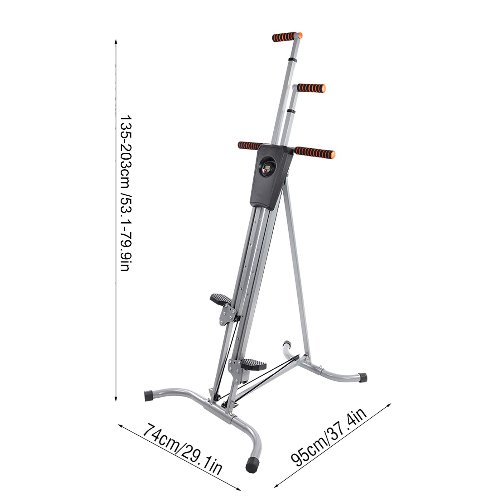 Demeras Home Stepper, Climber Adjustable Height Wearable Steel Frame 5 Level Non Slip Heavy Duty for Exercise