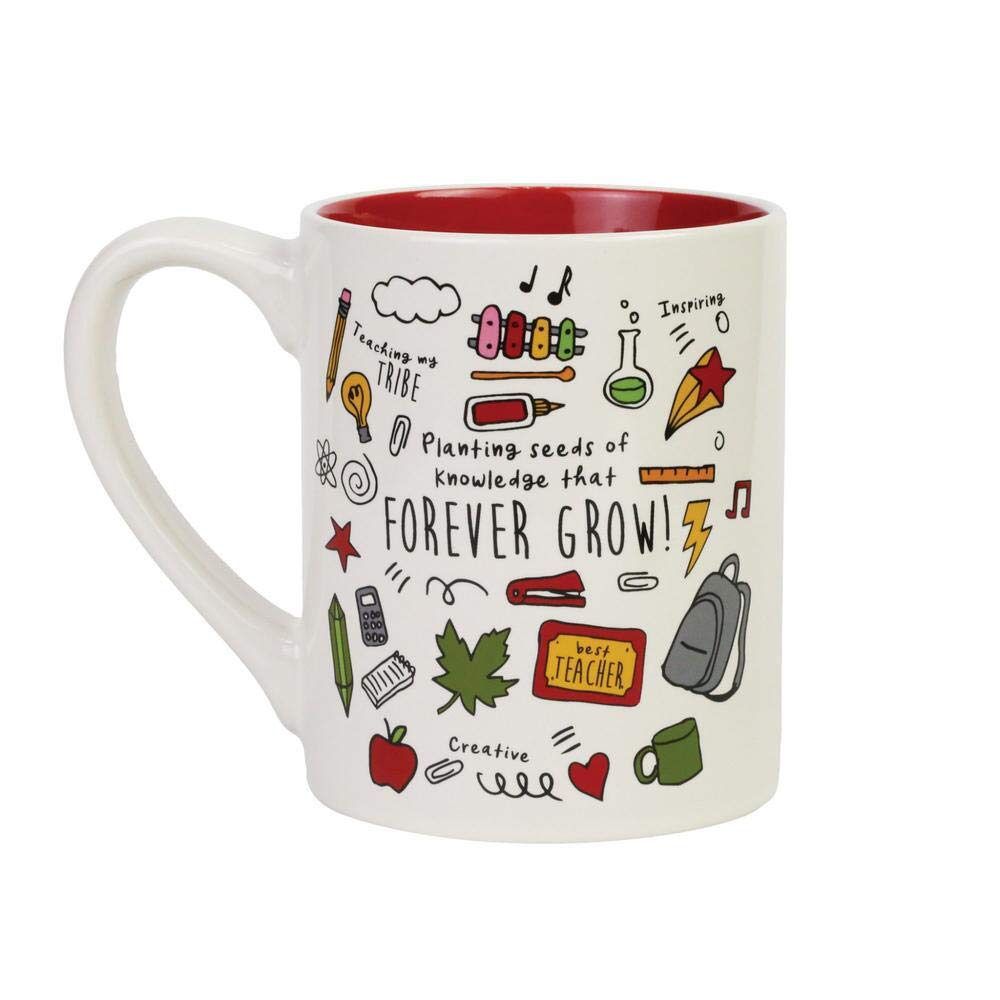 Enesco Simply Mud Teacher Mug, 14 oz