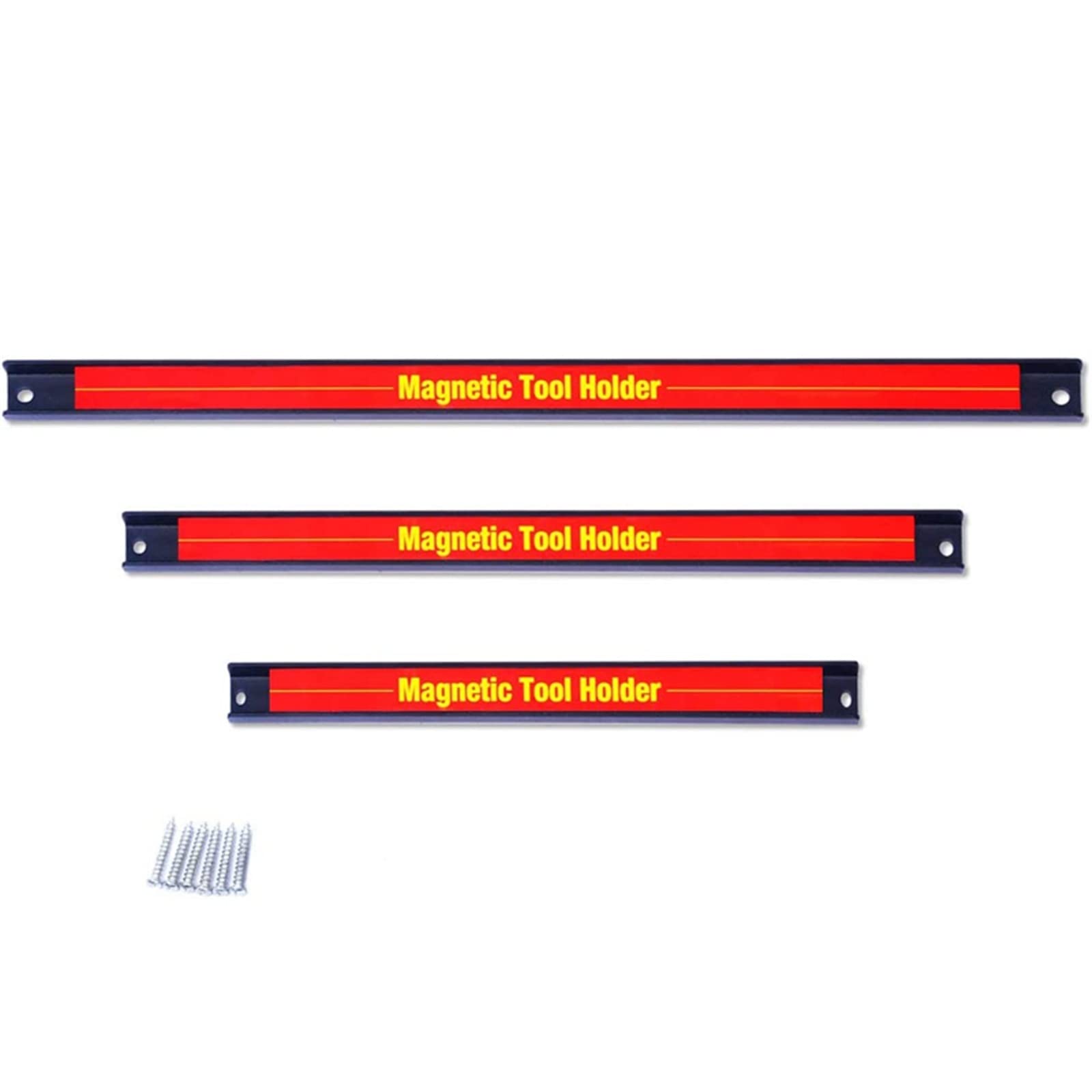 full of happiness Magnetic Tool Holder, Heavy-Duty Magnet Tool Bar Strip Rack, Space-Saving Strong Metal Organizer Storage Rack for Wrench (Color : 8 inch)