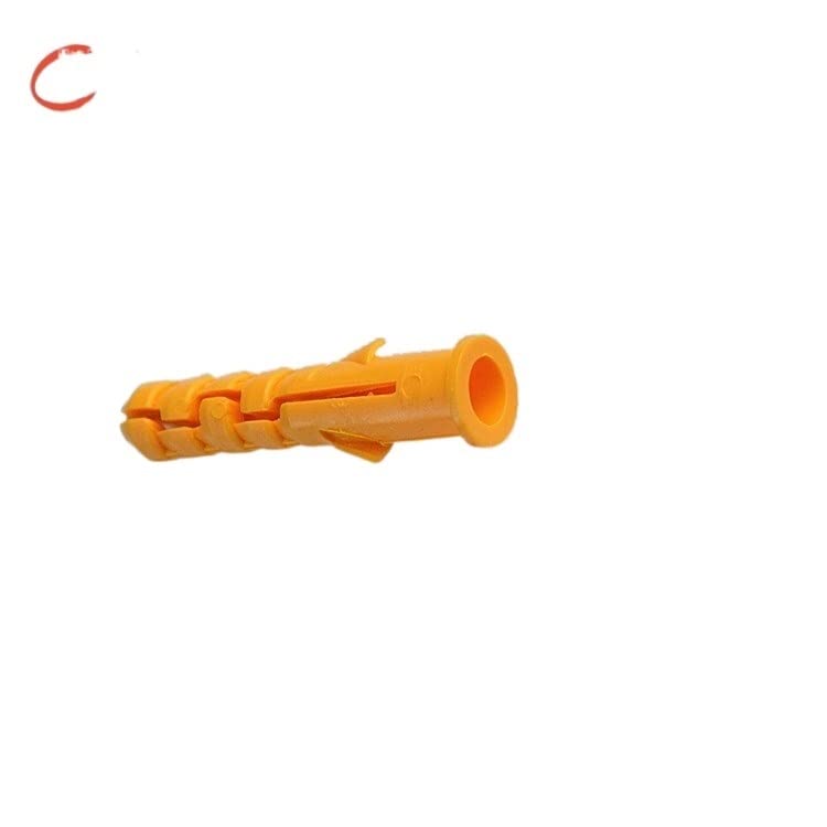 Gatides Expansion Screw 200pcs Plastic Expansion Pipe M6*30mm M8*40mm Rubber Plug Plastic Pipe Nylon Column Expansion Screw Anchor Plug Wall Plugs for Drywall Sheetrock Wall Fixings (Size : M8X40MM)