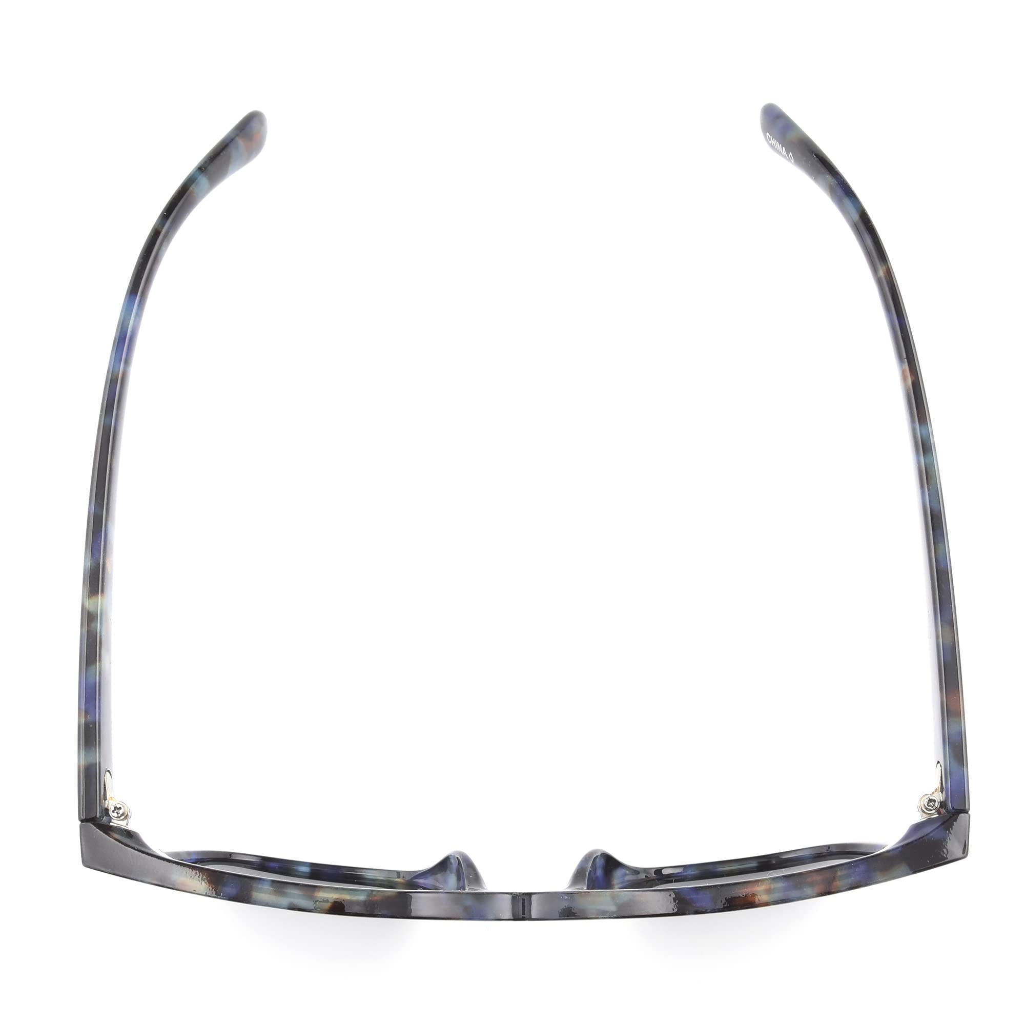 Foster Grant womens Addison Polarized for Digital Sunglasses Sunglasses, Blue Multi Tortoise, 53mm US