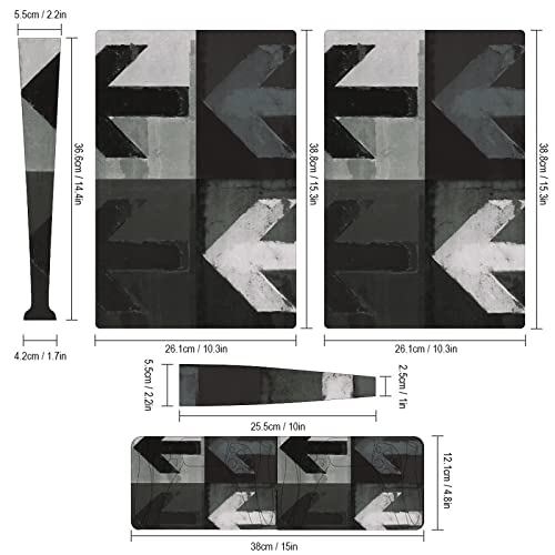 Four Arrow Signs Painted on A Wall Full Protective Skin Cover Design Wrap Decal Sticker Compatible with PS5 Digital Edition Console and Controller