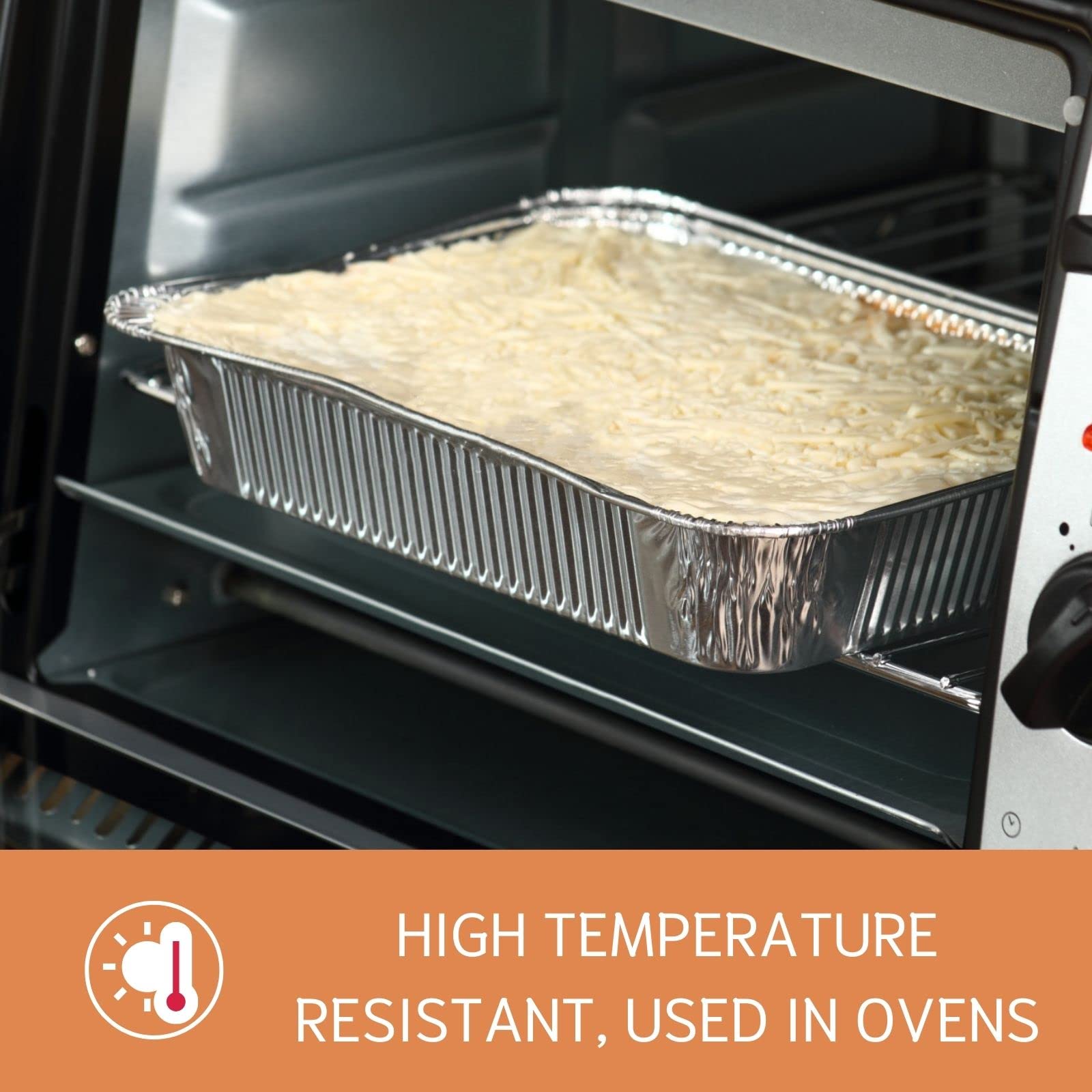 Findful Square Aluminum Baking Pans with Clear Plastic Lids (35-Pack, 8x8β) - Disposable Takeout Pans - Foil Food Containers for Cooking, Heating, Storing, Prepping Food - Eco-Friendly & Recyclable
