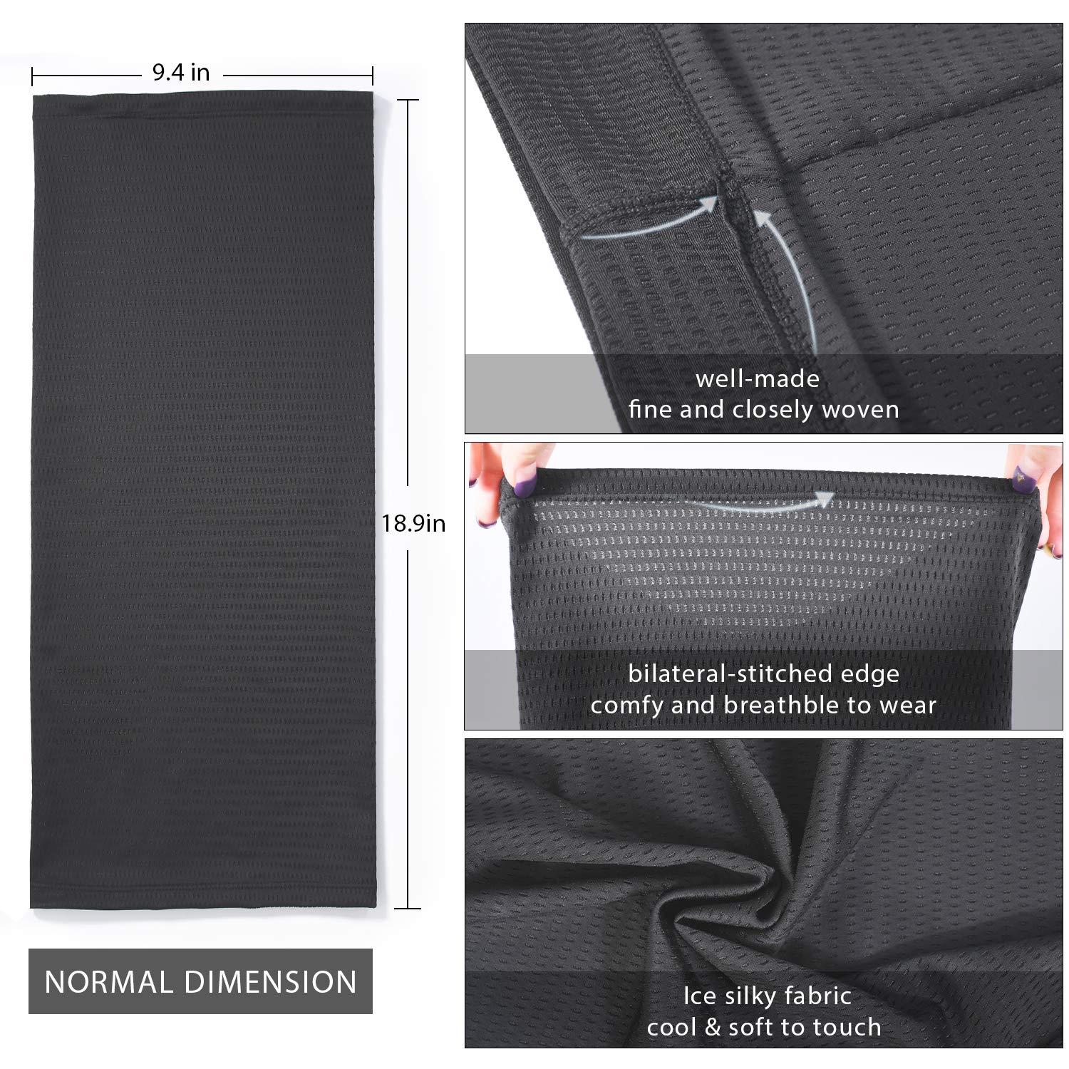 Comfortable Neck Gaiter Face Scarf Mask Balaclava for Men Summer Sun Dust Protection Running Fishing Breathable Gaiter Neck Bandana Face Mask Gray