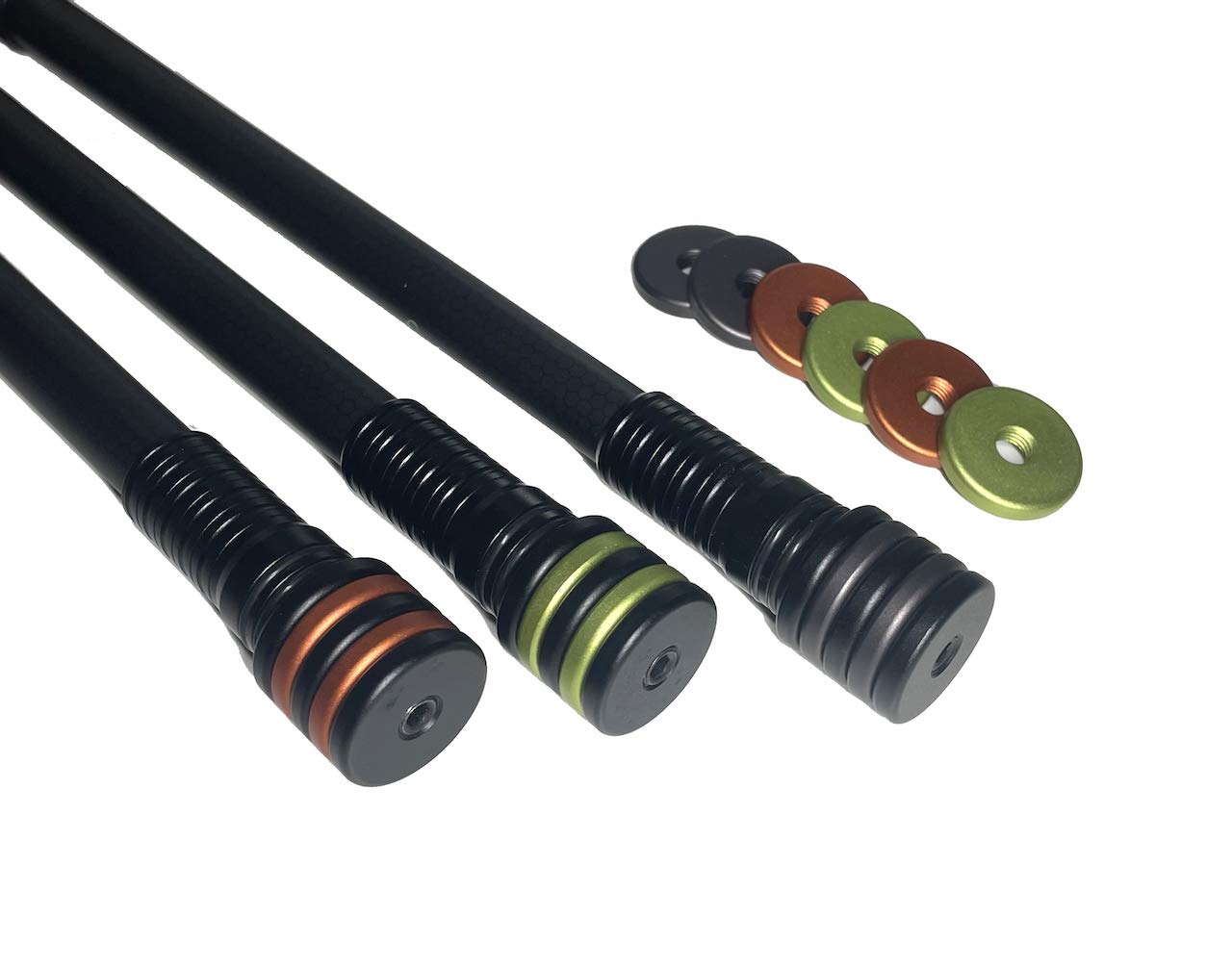 DH Eagleclaw Bow Stabilizer for Hunting and 3D Range Shooting, High Modulus Carbon, Light Weighted (w/Quick Disconnect Mounting kit 12+10in)