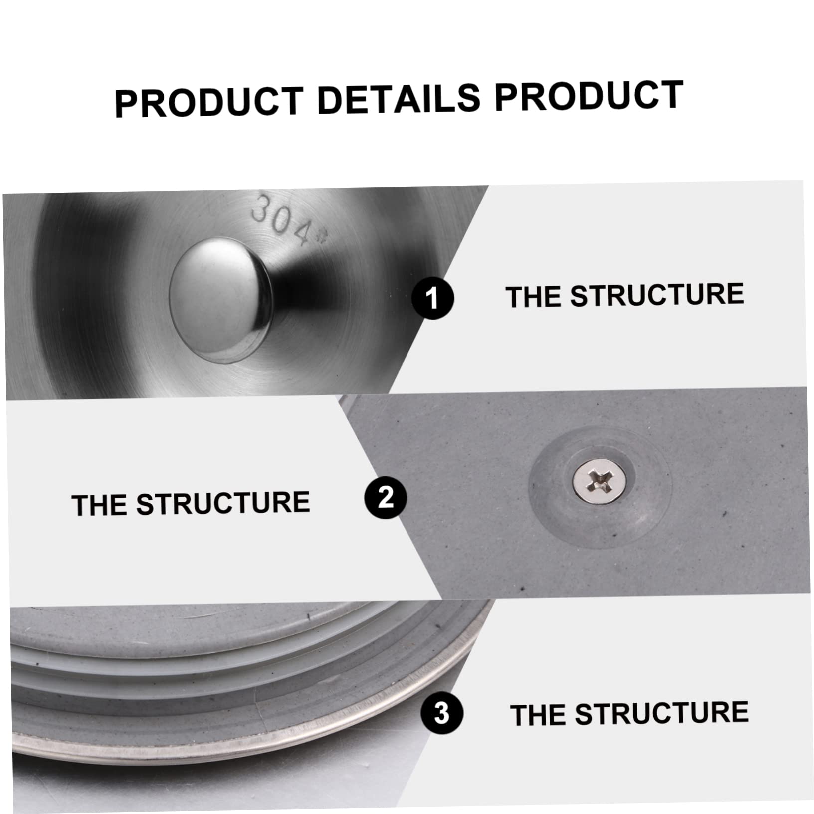 HEMOTON Drain Cover Bath Tub Drain Drain Stopper Drain Kitchen Accessory Sink Water Stopper Sink Drain Sink Cover Sink Supplies Filter