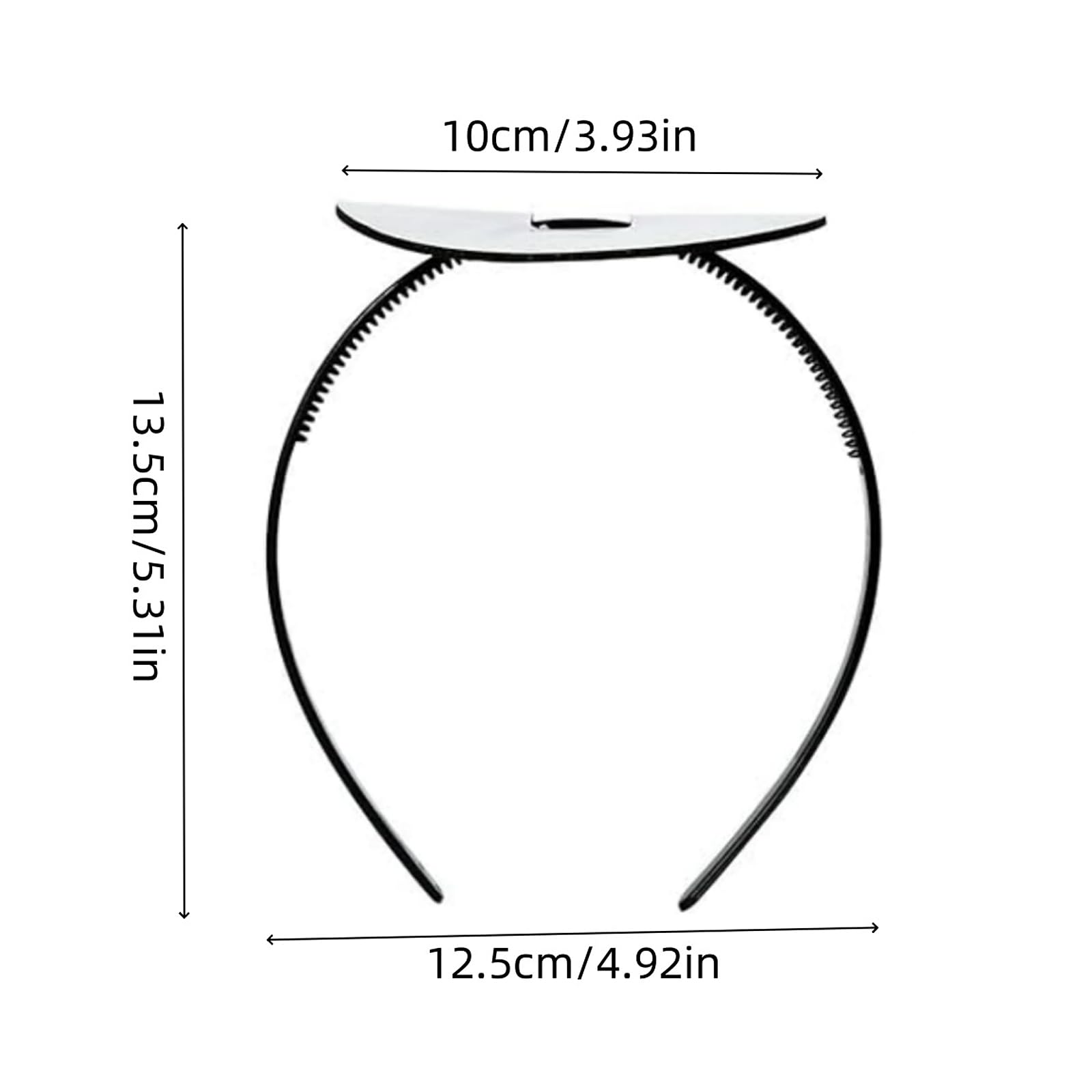 Graduation Cap Headband, Firm Anti-Fall Hairband for Graduation Cap, Hat Accessories for Graduates, Students(Graduation Cap Not Included)